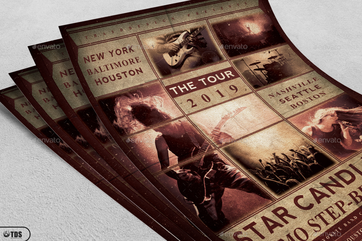 Live Concert Flyer Template V2 by lou606 | GraphicRiver