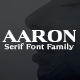 Aaron Serif Font Family, Fonts | GraphicRiver