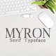 Myron Serif Typeface, Fonts | GraphicRiver