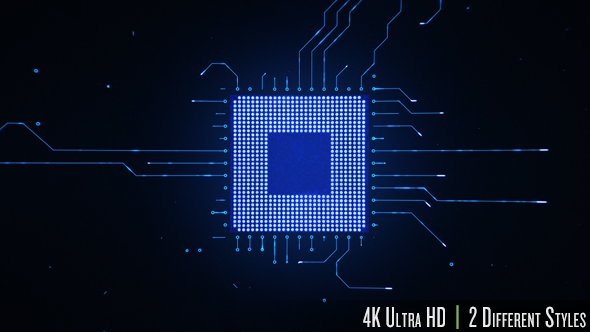 Motherboard CPU Circuits 4k, Motion Graphics | VideoHive