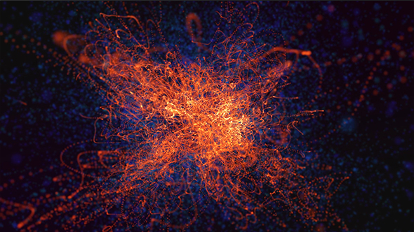 Beautiful Orange Particles, Motion Graphics | VideoHive