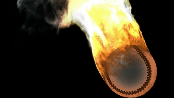 Burning Baseball Ball, Motion Graphics | VideoHive
