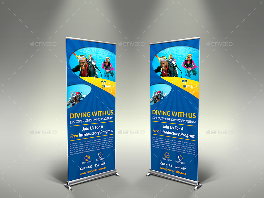 Diving Advertising Bundle Vol.2, Print Templates | GraphicRiver