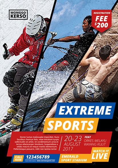 Extreme Sports, Print Templates | GraphicRiver