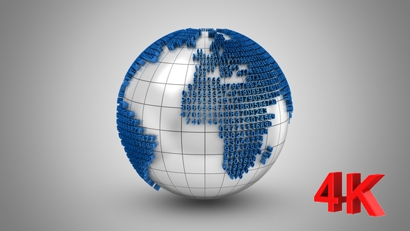 Computer Code Forms A Globe, Motion Graphics | VideoHive