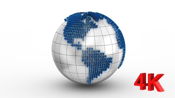 Computer Code Forms A Globe, Motion Graphics | VideoHive