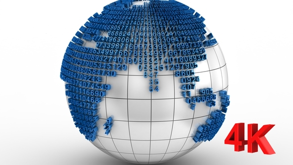 Computer Code Forms A Globe, Motion Graphics | VideoHive