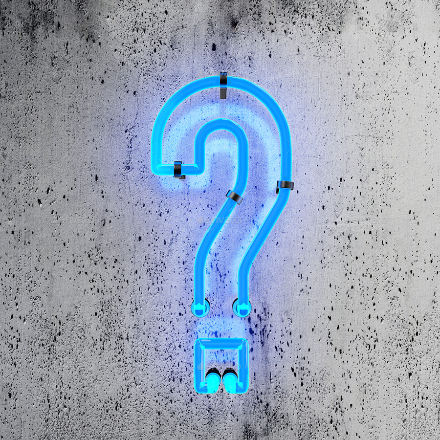 Neon Light Numbers And Symbols, Graphics | GraphicRiver