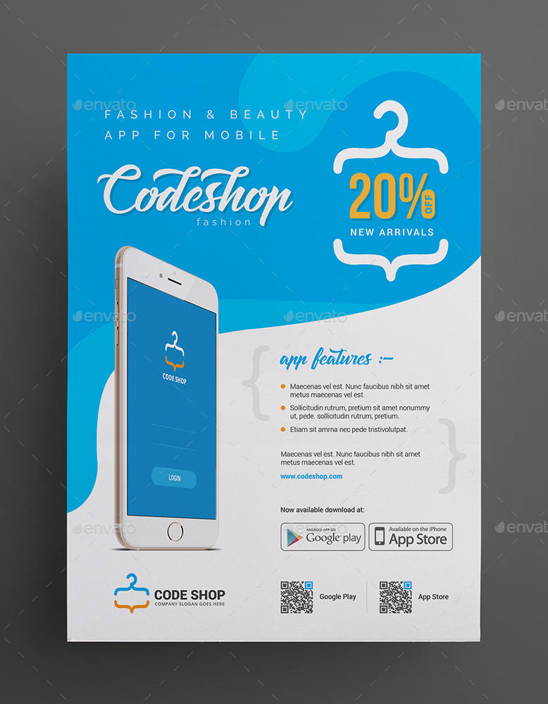 Mobile App Flyer, Print Templates | GraphicRiver