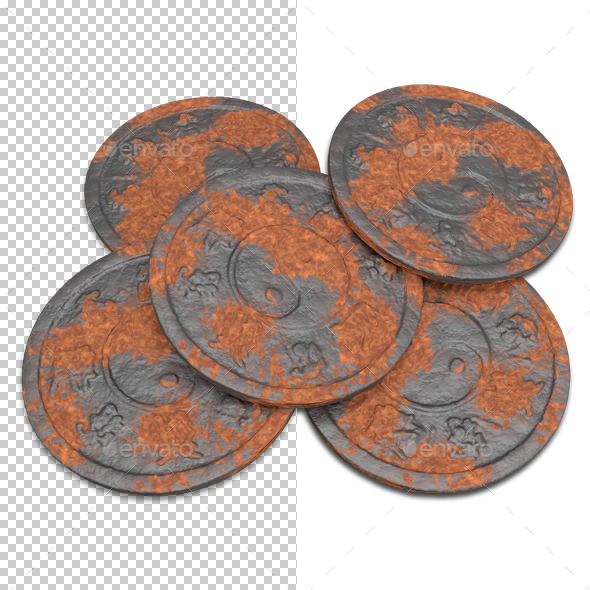 Rusted Coins, Graphics | GraphicRiver
