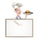Burger Chef Pointing at Sign, Vectors | GraphicRiver