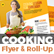 Cooking Lessons Flyer & Roll-Up Banner Bundle, Print Templates ...