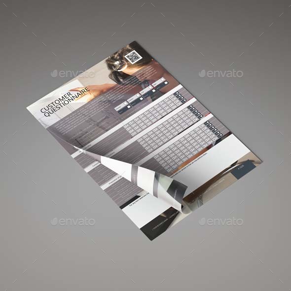 Customer Questionnaire A4 Template by Keboto | GraphicRiver