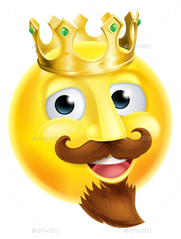 King Emoji Emoticon by Krisdog | GraphicRiver