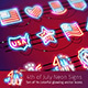 Fourth of July Neon Signs, Vectors | GraphicRiver