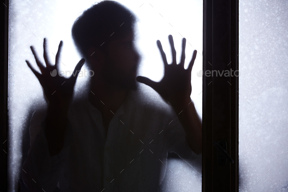 Man behind window Stock Photo by bialasiewicz | PhotoDune