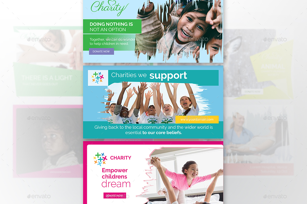 20 Facebook Post Banner - Charity, Web Elements | GraphicRiver