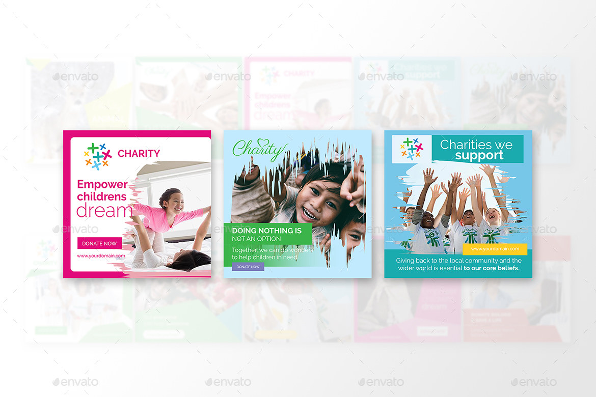 20 Facebook Post Banner - Charity, Web Elements | GraphicRiver