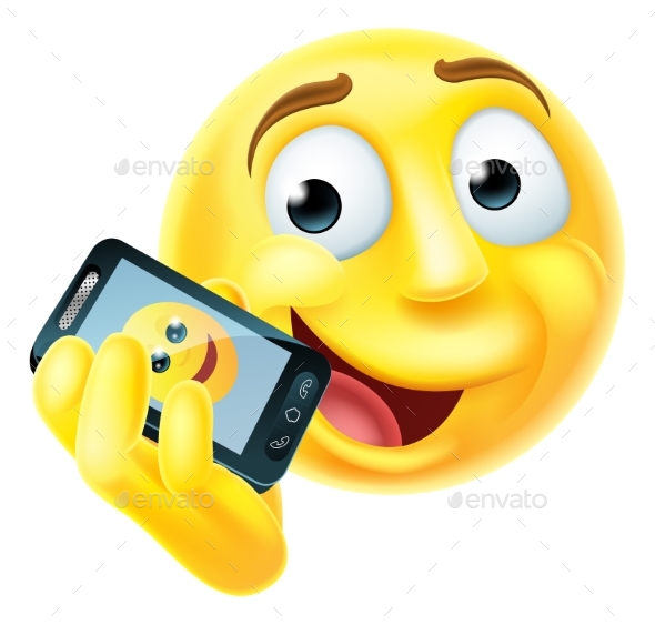 Mobile Phone Emoji Emoticon by Krisdog | GraphicRiver