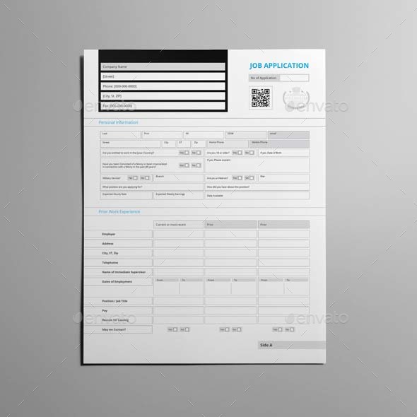 Job Application Template US Letter by Keboto | GraphicRiver
