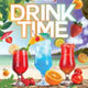 Drink Time Flyer Template, Print Templates | GraphicRiver