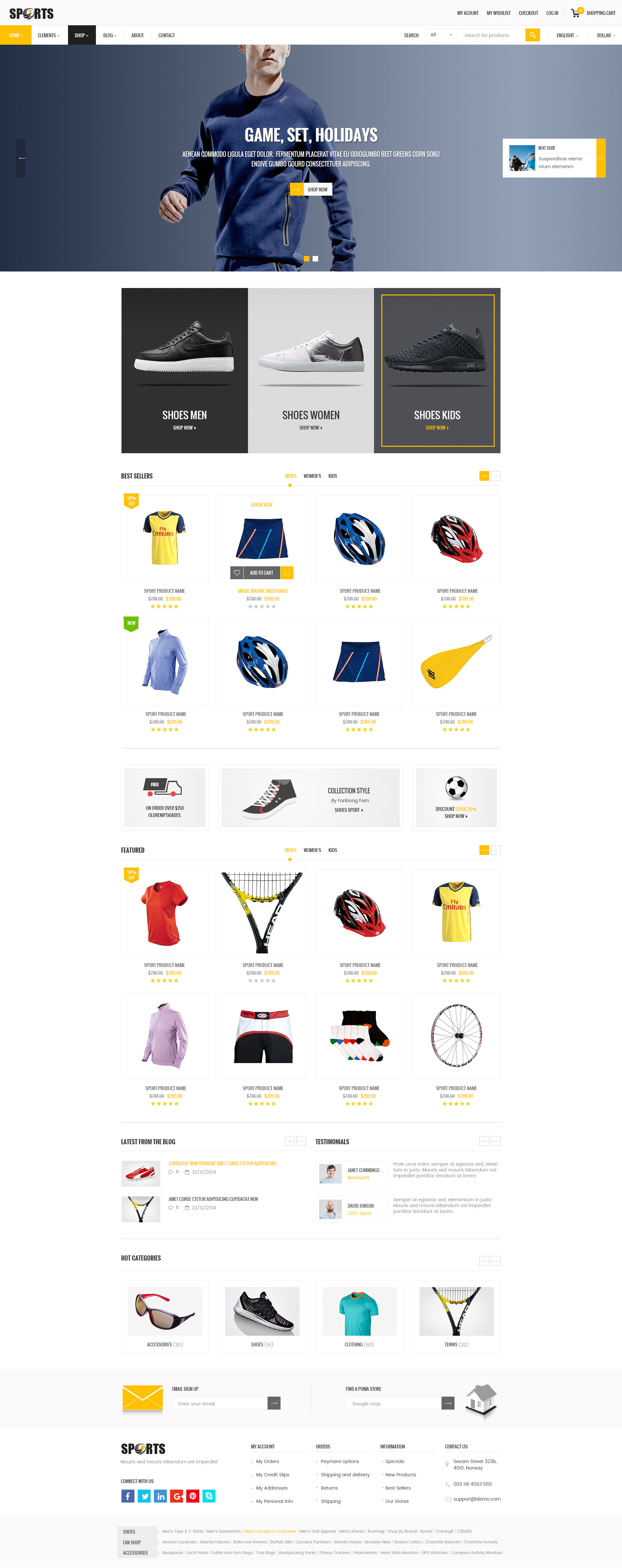 Sport Store | Psd Template by creativemarket247 | ThemeForest