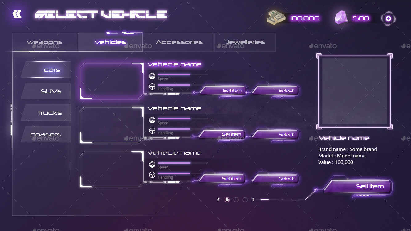 MMO RPG - Full Mafia Game UI, Game Assets | GraphicRiver