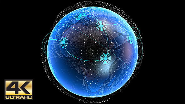 Global Network Connection 4K, Motion Graphics | VideoHive