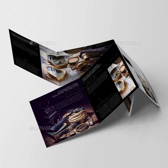 Creative Portfolio Square Trifold Template by Keboto | GraphicRiver