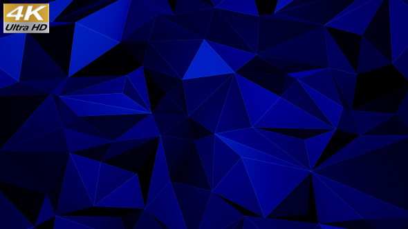 Blue Polygons 4K, Motion Graphics | VideoHive