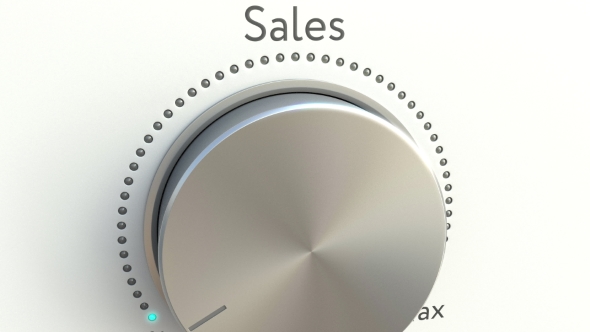 Rotating Knob with Sales Inscription, Motion Graphics | VideoHive