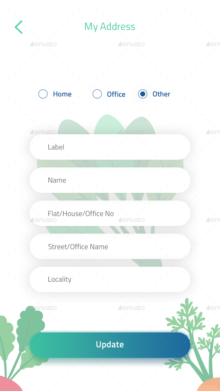 On Veggy - Multipurpose E-commerce App UI Kit, Web Elements | GraphicRiver