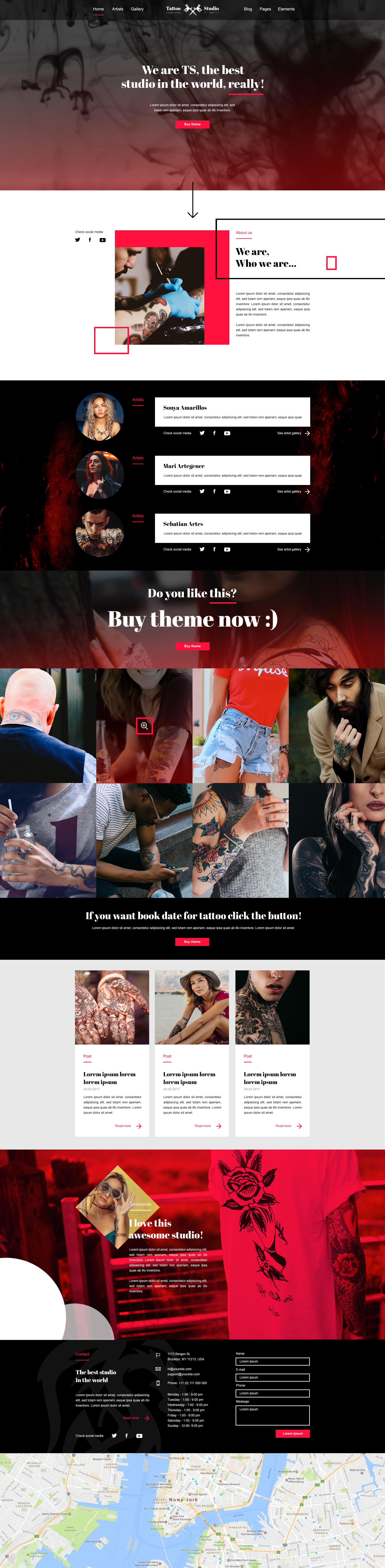 Tattoo - Tattoo Studio HTML Template by FutureTeam | ThemeForest