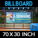Swimming Billboard Template, Print Templates | GraphicRiver