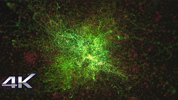 Green Particles Spectacular Background, Motion Graphics | VideoHive