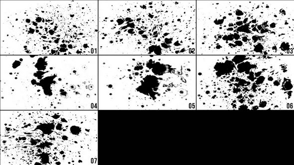 Ink Drop Big Pack - 09 (7 Unique Inks), Motion Graphics | VideoHive