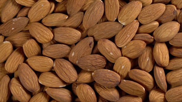 Rotating Background of Almonds, Stock Footage | VideoHive