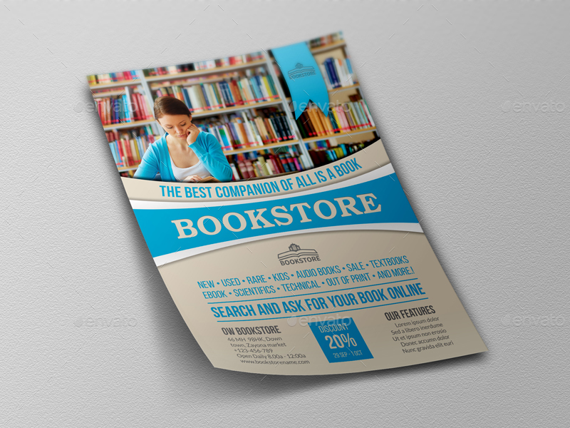 Bookstore Advertising Bundle, Print Templates | GraphicRiver