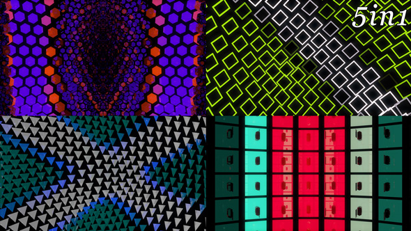 Color Morph - VJ Loop Pack (5in1), Motion Graphics | VideoHive