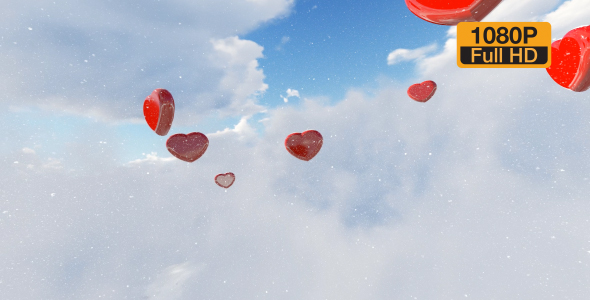 Flying Hearts, Motion Graphics | VideoHive