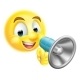 Emoticon Emoji Holding Mega Phone, Vectors | GraphicRiver