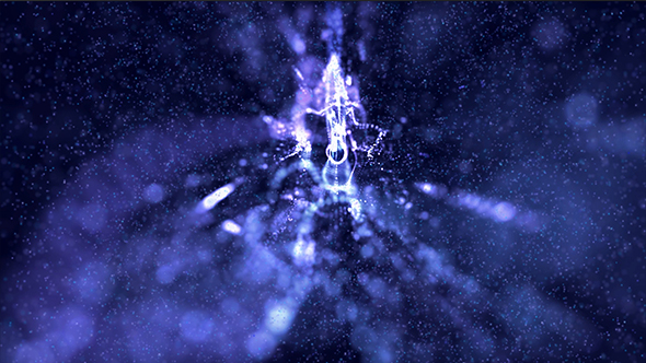 Magic Blue Particles Background, Motion Graphics | VideoHive