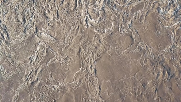 Fly Over Boiling Water Near Dam, Stock Footage | VideoHive