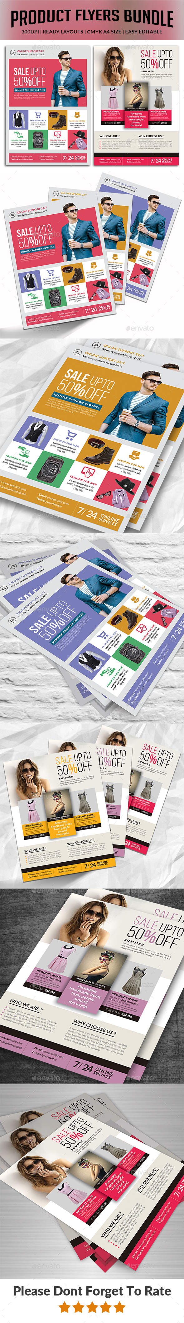 Product Flyers Bundle Templates by afjamaal | GraphicRiver