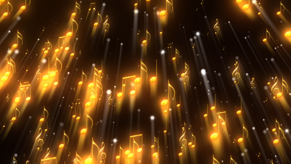 Music Golden Notes, Motion Graphics | VideoHive