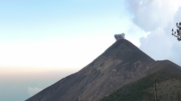 Magma and Lava Bursting Out of the Volcano, Stock Footage | VideoHive
