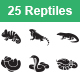 Reptiles & Amphibians Vector Icons, Icons | GraphicRiver