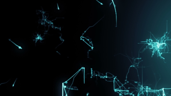 Technological Concept of Expanding Lines, Motion Graphics | VideoHive