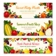 Fruits and Berries Vector Farm Banners Templates, Vectors | GraphicRiver