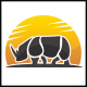Rhino Sun Logo, Logo Templates | GraphicRiver